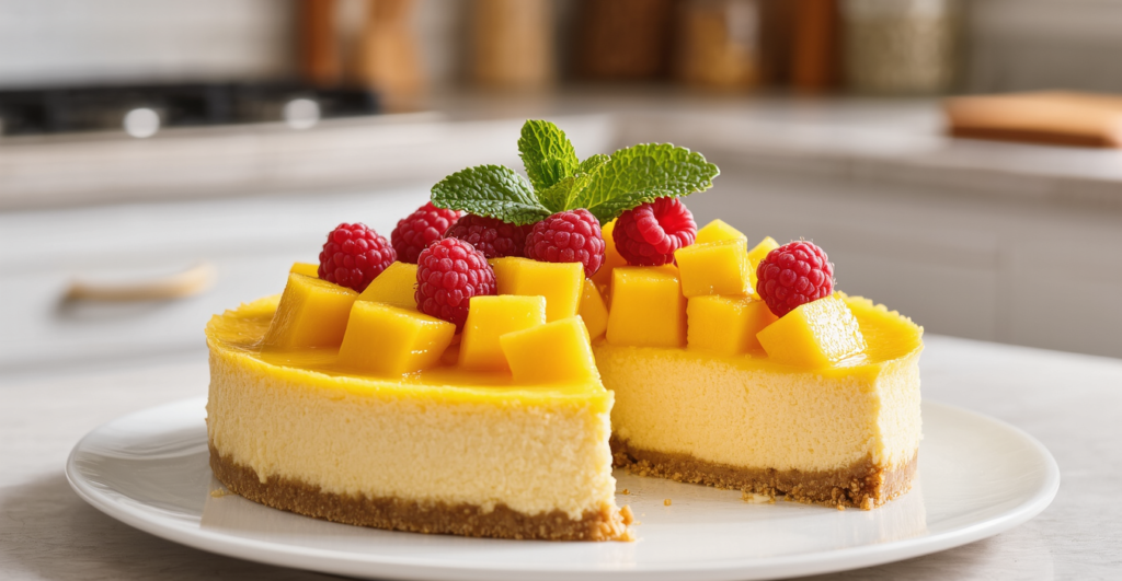 No-Bake Mango Cheesecake - Epicfoodz